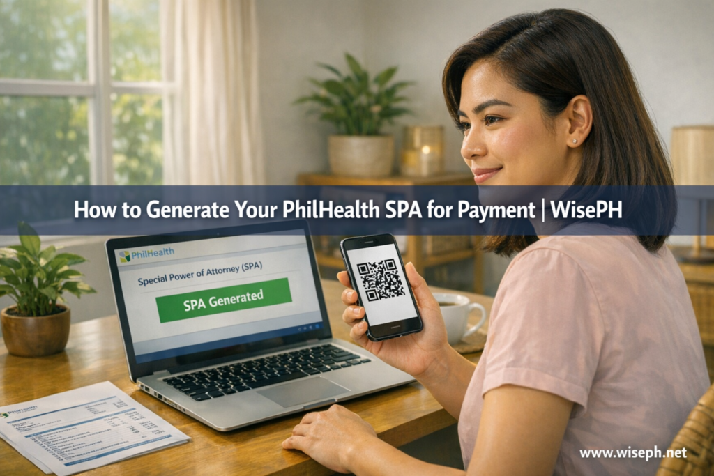 How to Generate Your PhilHealth SPA for Payment | WisePH