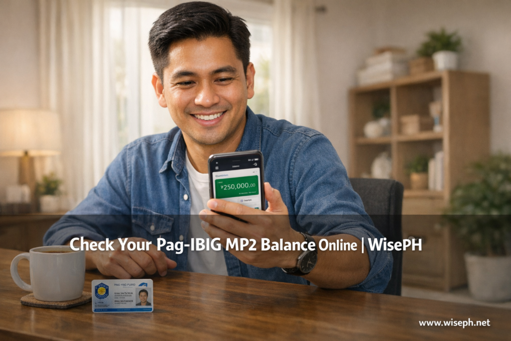 Check Your Pag-IBIG MP2 Balance Online (2026) | WisePH