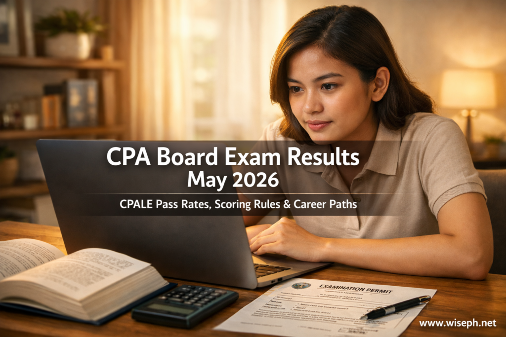 CPA Board Exam Results May 2026 | WisePH