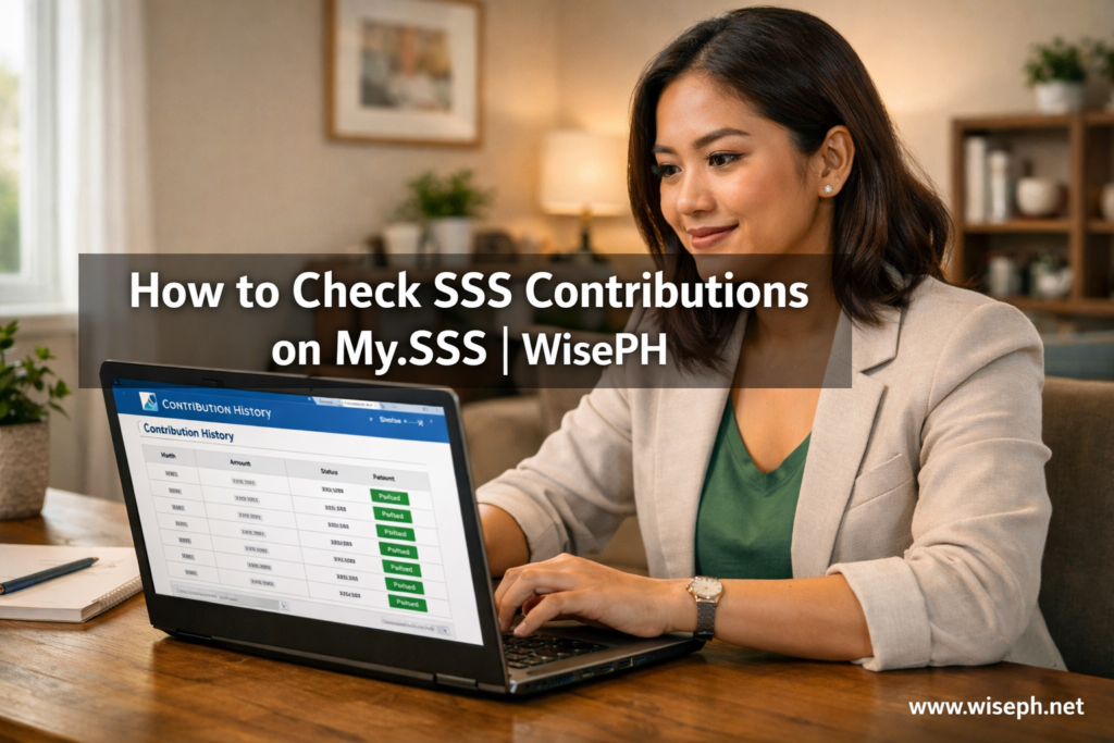 How to Check SSS Contributions on My.SSS 2026 | WisePH