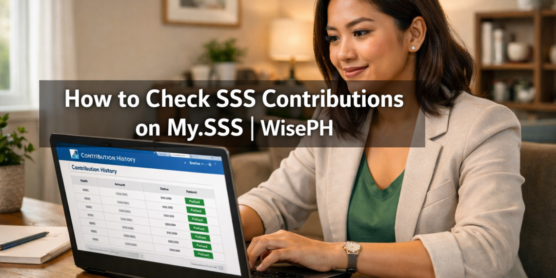 How to Check SSS Contributions on My.SSS 2026 | WisePH
