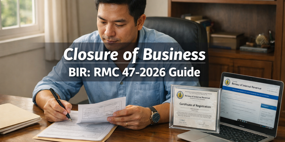 Closure of Business BIR 2026: RMC 47-2026 Guide | WisePH