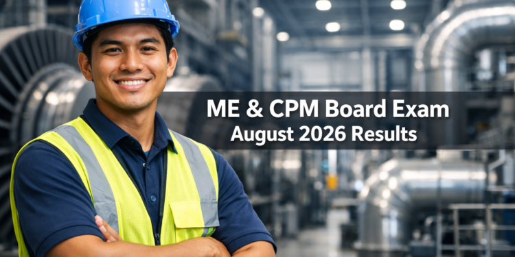 ME & CPM Board Exam August 2026 Results | WisePH